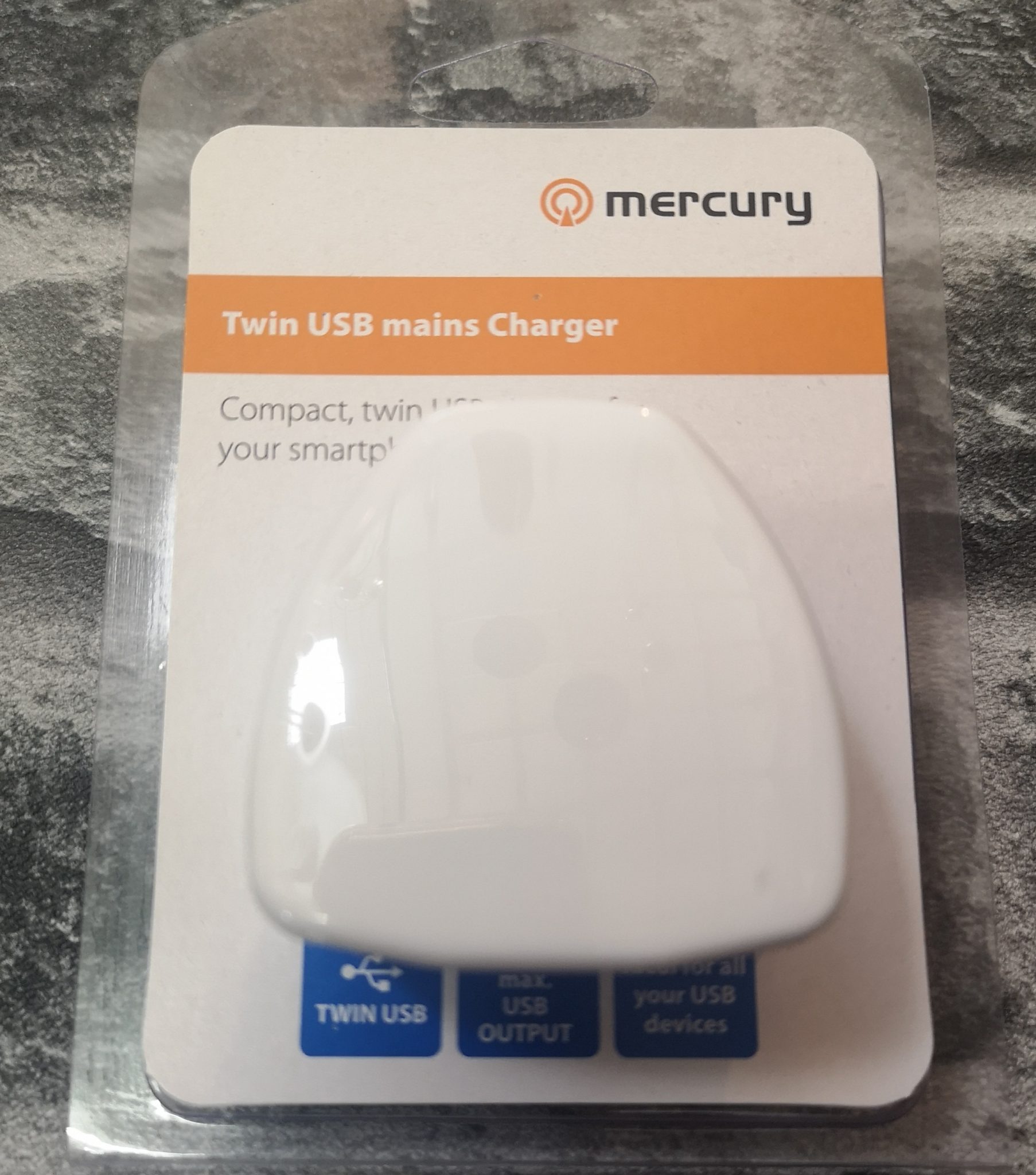 USB Mains Charger-Twin Port White - SVC Lighting - Marple