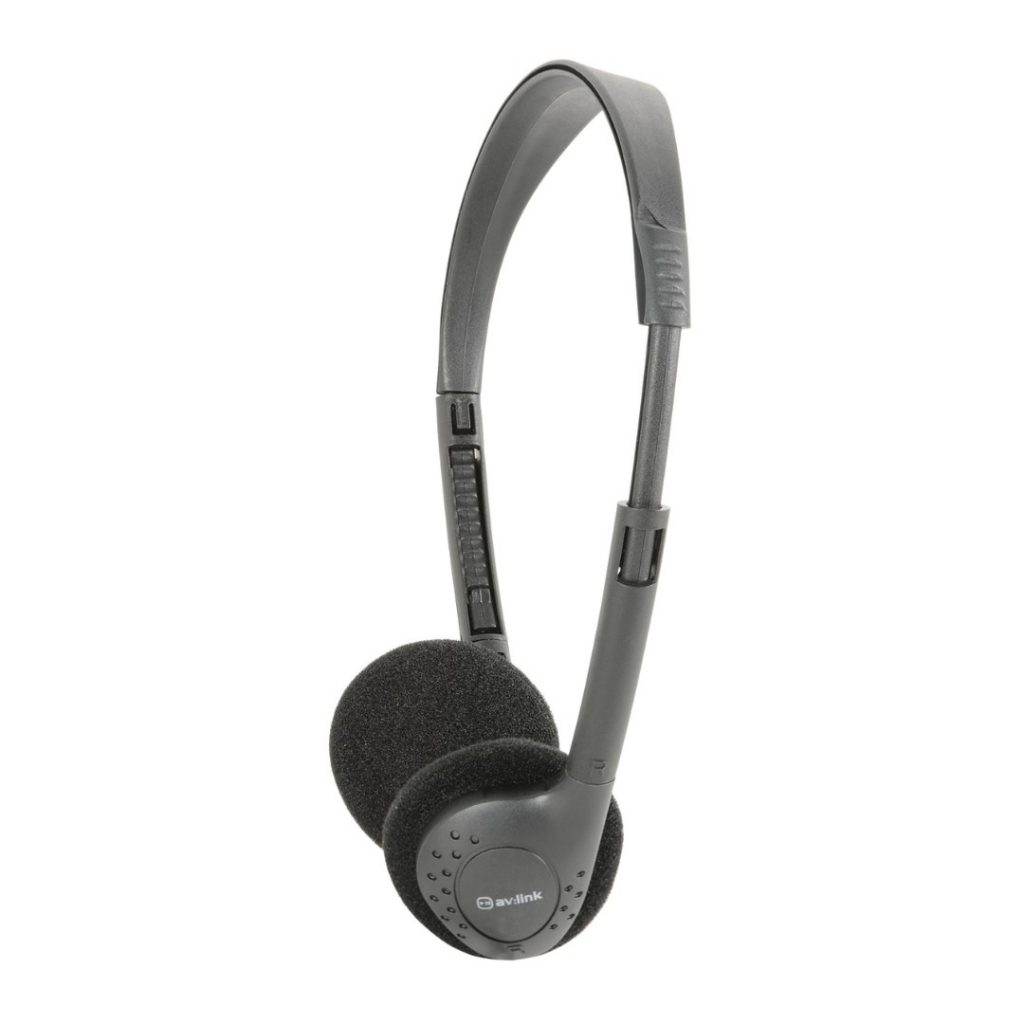 Lightweight Stereo Headphones Black - SVC Lighting